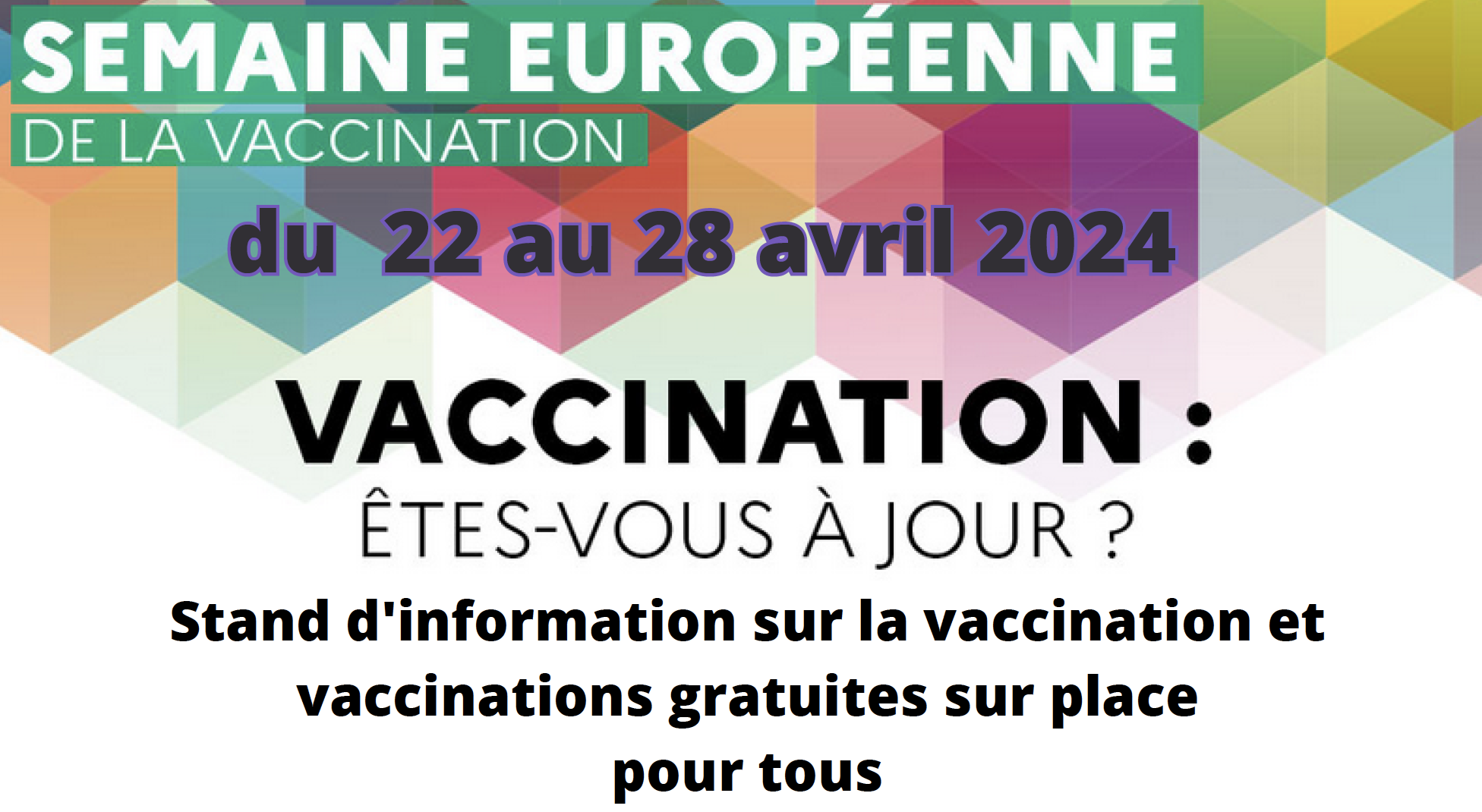 Semaine européenne de la vaccination - Mer